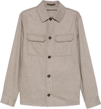 Incotex chemise &agrave; poches poitrine - Tons neutres