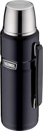 Thermos 123167 Acier inoxydable, Durable,Portable King Bouteille INOX Bleu 1,2 L