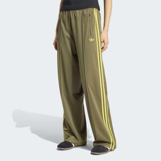 adidas Sporthose ADIDAS ORIGINALS FIREBIRD, LOCKER GESCHNITTEN, Damen, Gr. XL, N-Gr, gr&uuml;n (olive strata, preloved lime, normal, gr.), Obermaterial: 100% Poly
