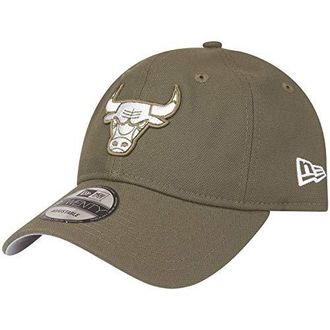 New Era 9Twenty Strapback Cap - Chicago Bulls Army Olive