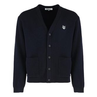 Maison Kitsun&eacute; Herren, Strickwaren, Blau, MGr&ouml;&szlig;e