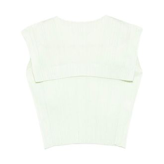 Issey Miyake Femme, Tops, Vert, Taille: 46 FR Hauts sans manches