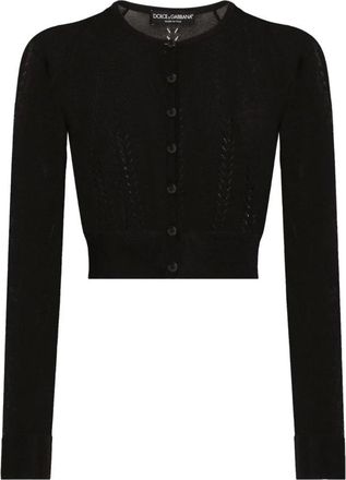 Dolce & Gabbana Damen, Strickwaren, Schwarzk, LGröße