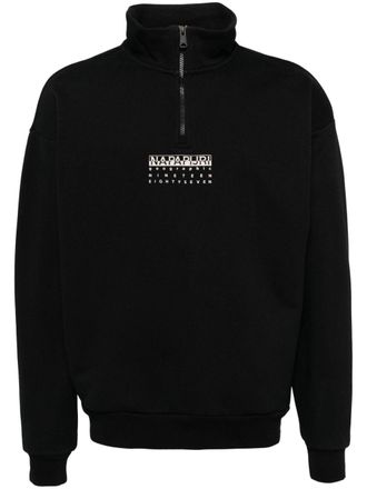 Napapijri sweat premium &agrave; col zipp&eacute; - Noir