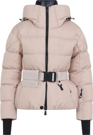 Moncler Bouquetin Kapuzen-Daunen-Skijacke - - Jackets - Damen - Rosa - L