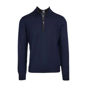 Gran Sasso Vintage Full Zip - - Sweatshirts & Hoodies - Herren - Blau - M
