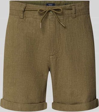 Mc Neal Leinenshorts mit Bindeg&uuml;rtel und Ges&auml;&szlig;taschen