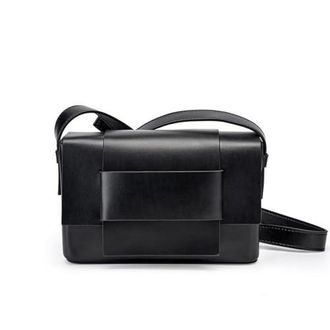 Generic Sacs &agrave; bandouli&egrave;re tiss&eacute;s, mini sac &agrave; main en cuir v&eacute;g&eacute;talien, sac &agrave; main &eacute;l&eacute;gant, pochette carr&eacute;e tress&eacute;e de designer - Ceinture r&eacute;glable, Noir, Smal