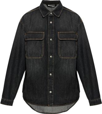Palm Angels Chemise en jean avec poches - Homme - Chemises - Bleu - Taille: S