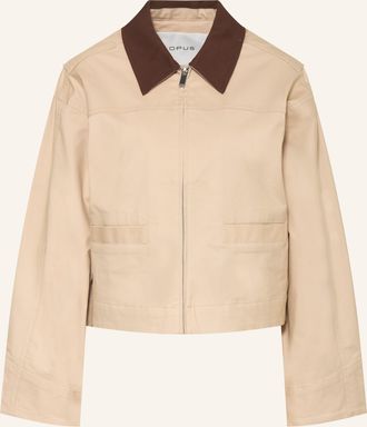 OPUS Kastenjacke Herakla beige