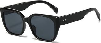 Generic Lunettes De Soleil Carr&eacute;es For Hommes Et Femmes, Monture Large, For Les Sports Plein Air(Black)