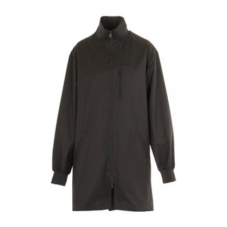 Yohji Yamamoto Femme, Sport, Noir, Taille: 38 FR Refined Wool Track Top 3-Stripes