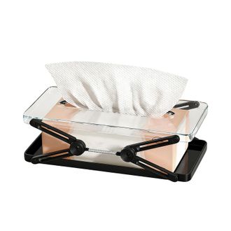 Generico Tissue Box Cover f&uuml;r Zuhause - Spring-Loaded Napkin Case, verstellbare Tissue Box Cover mit Teleskopaufbewahrung | Napkin Spender f&uuml;r Badezimmer, K&uuml;ch