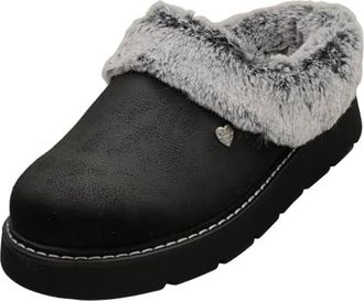 Skechers Femme Keepsakes Lite Cozy Blend Chausson, Black Trim, 38 EU