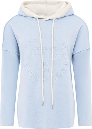 Zwillingsherz Double Face Hoodie Positive Mind - Hochwertiger Oversized Pullover f&uuml;r Damen Frauen - Kuscheliges weiches Sweatshirt mit Kapuze und Kordeln perfekt f&uuml;