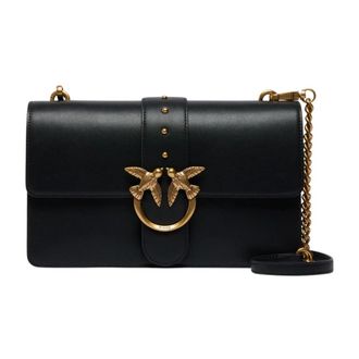 Pinko Pinko, Femme, Sacs, Noir, Taille: ONE Size Love One Classic St. Cl. Vitello Seta