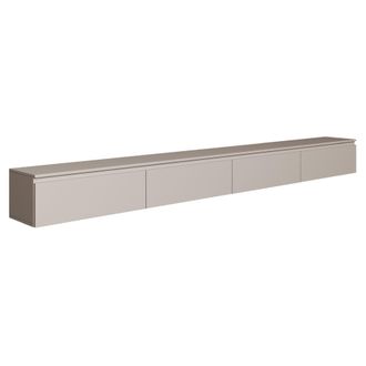 Selsey Selsey Bemmi - Mobile Tv Sospeso Con Quattro Ante A Ribalta 300 Cm, Grigio Cashmere