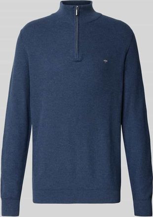 Fynch-Hatton Strickpullover mit Troyer-Kragen