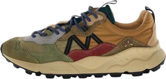 Flower Mountain Homme, Chaussures, Multicolore, Taille: 41 EU Baskets en cuir avec d&eacute;tails en daim