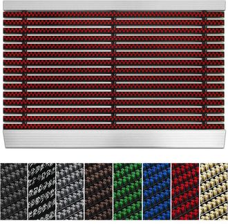 Casa Pura Casa Pura - Paillasson en aluminium Profi Brush Rouge 40 x 60 cm