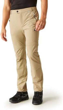 Regatta Mens Leesville II Zip Off Walking Trousers, Pantalon de randonn&eacute;e Homme, Oat