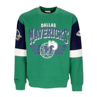 Mitchell & Ness Dallas Mavericks NBA Crewneck Sweatshirt - - Sweatshirts & Hoodies - Herren - Gr&uuml;n - L