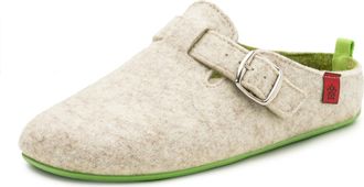 Andres Machado Hausschuhe für Damen - Frühling Herbst - VAL - Unisex Pantoffeln Slipper - Wolle und Filz - rutschfeste Gummisohle und herausnehmbares Fußbett - Weiß 