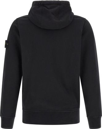 Stone Island Organic Cotton Hoodie - Black