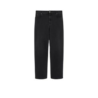 Max Mara Femme, Jeans, Noir, Taille: 34 FR Jean droit en denim dinspiration vintage