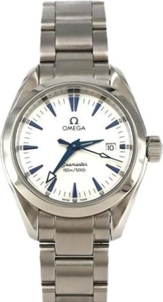 Omega unisex, Pre-owned, Blanc, Taille: ONE Size Montre Vintage Pre-owned