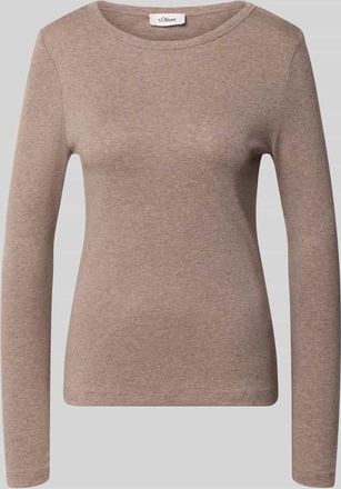 s.Oliver Red Label Slim Fit Langarmshirt aus reiner Baumwolle