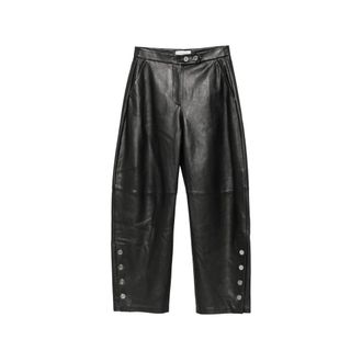 Sportmax Spxcinepresa Lederhose - - Trousers - Damen - Schwarzk - XS