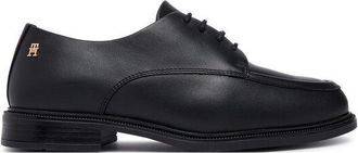 Tommy Hilfiger Oxford Schuhe Classoc Leather Derby FW0FW09487 Schwarz