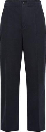 Moncler Moncler Embossed Logo Cotton Track Pants, Men, Blue, Size: M