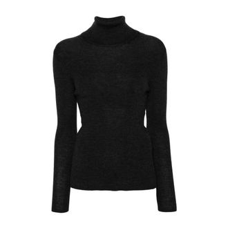 P.A.R.O.S.H. Dunkelgraues Strickoberteil - - Knitwear - Damen - Grau - M