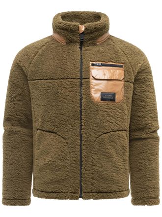 Stone Harbor Herren Teddyjacke Sorees - Sherpa-Fleeceblouson mit Steppfutter