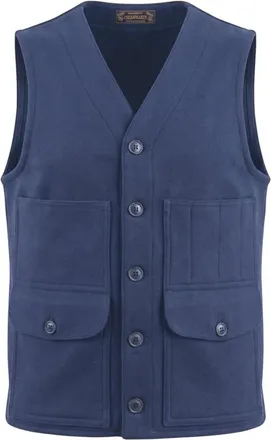 CHESAPEAKE'S Outdoor Heavy Weight Wool Vest Oregon - - Jackets - Herren - Blau - M
