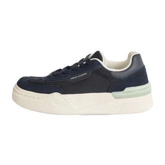 A|X Armani Exchange Homme, Chaussures, Bleu, Taille: 43 EU Baskets en tissu technique
