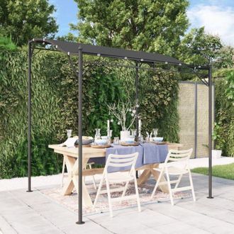 vidaXL Auvent anthracite 2x2,3 m 180 g/m&sup2; tissu et acier