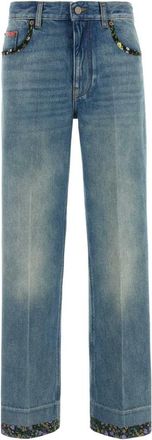 Valentino Garavani Femme, Jeans, Bleu, Taille: W25 Pantalon en denim