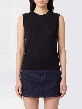 Ami Slim-Fit-Tanktop aus Baumwolle mit Ton-in-Ton-Logo und Rundhals