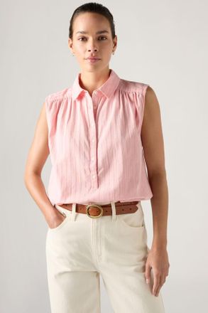 Levi's Londyn Popover Top mit kurzen &Auml;rmeln - Damen - Rosa / Rosa
