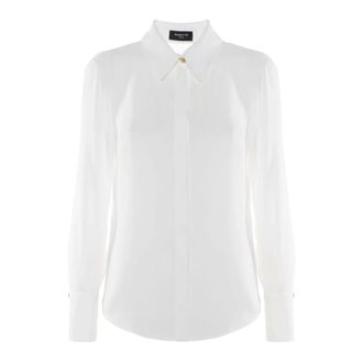 Nenette Femme, Blouses et Chemises, Blanc, Taille: 38 FR Chemise Fluide &agrave; Ouverture au Dos
