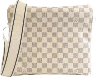Louis Vuitton Pre-owned Naviglio Damier Azur Shoulder Bag - Femme - Pre-owned - Beige - Taille: ONE Size