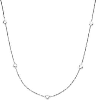 s.Oliver Necklace - Elegante Halskette aus poliertem Edelstahl - Silber - Rolokette 45 cm - wasserfest & hautfreundlich