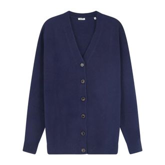 Aspesi Strickjacke aus Kaschmir - - Knitwear - Damen - Blau - M