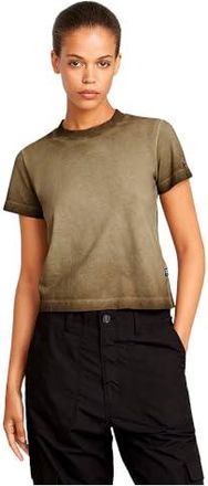 G-Star G-Star Femme Top Overdyed Micro Boxy, Vert (wild olive gd D26078-D756-C028), S