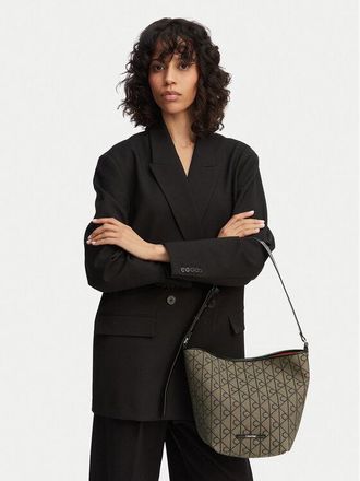 Calvin Klein Handtasche Emblem Aop Jacquard Tote W/Pouch LV04F3535G Khakifarben