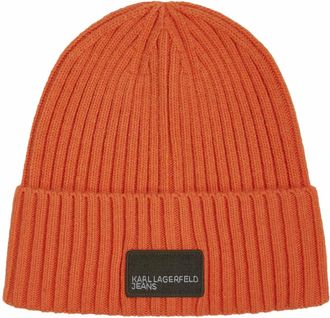 Karl Lagerfeld Karl Lagerfeld Jeans, Herren, Umgeschlagene M&uuml;tze, Rot, One Size