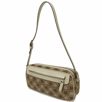 Ferragamo Pre-owned Stoff schultertasche - - Pre-owned - Damen - Braun - ONE SIZE